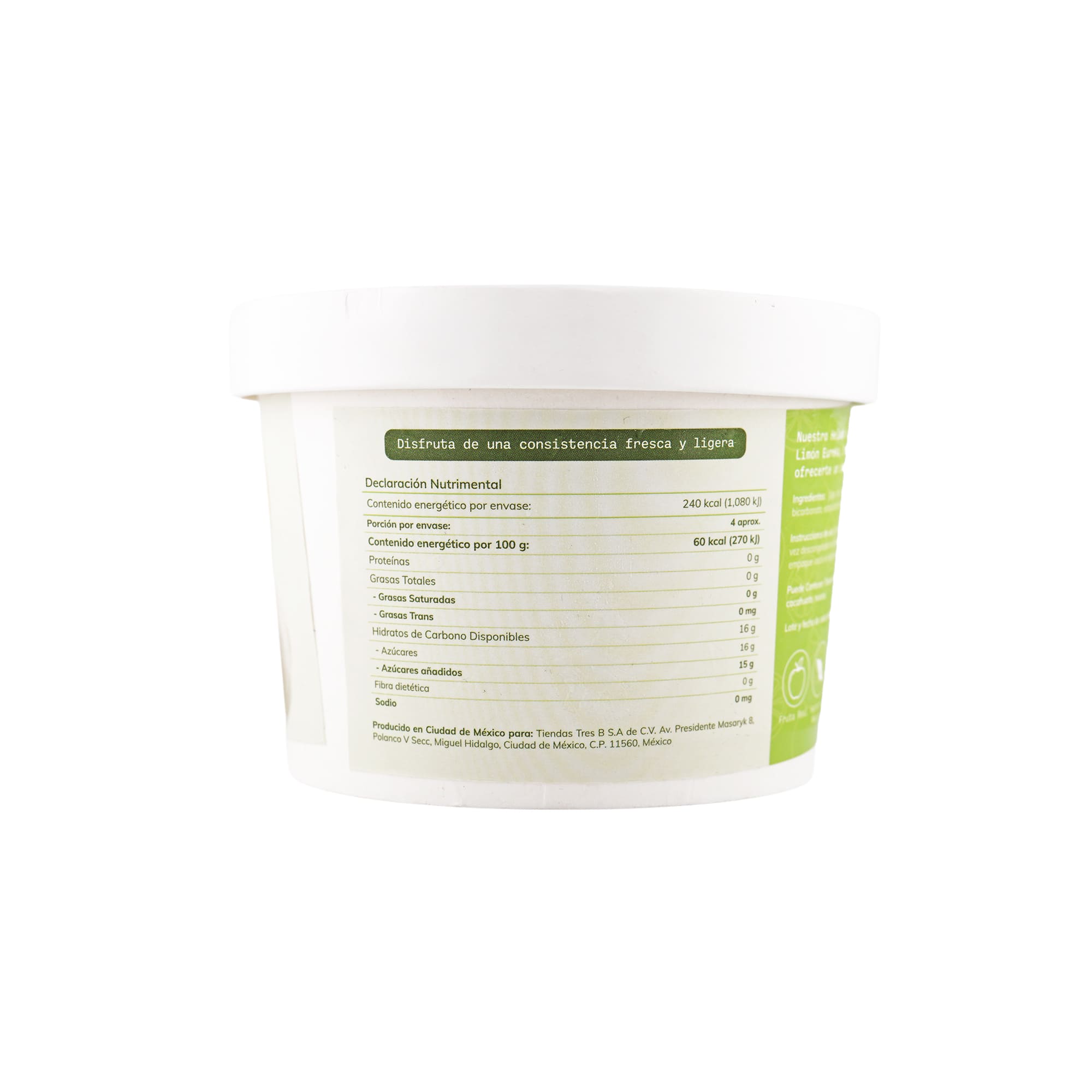 Helado sabor limón | YEMA